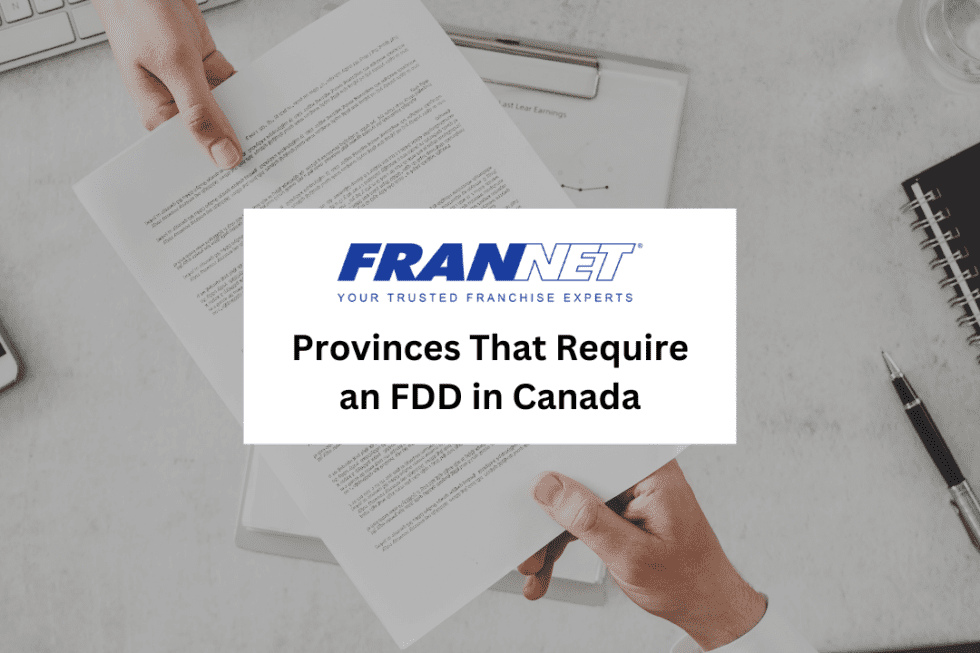 Canadian Franchise Disclosure Document (FDD) Requirements